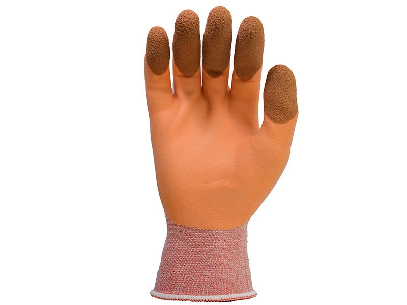GL272-Latex Finger Reinforced Safety Working Gloves-Vtrust Safety Gloves